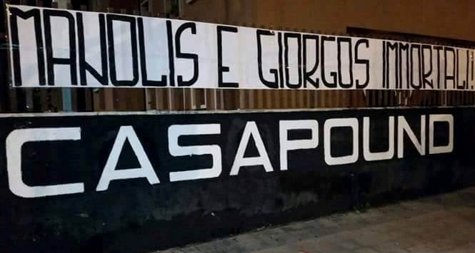 Grecia: CasaPound ricorda ‘Manolis e Giorgos Immortali’, striscioni in ...