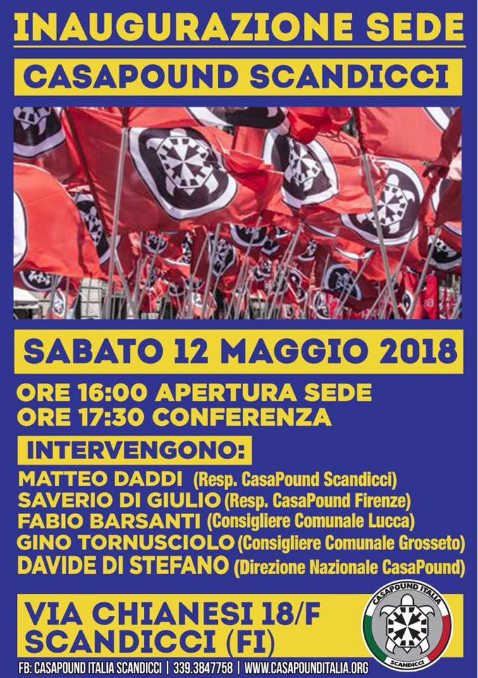 Inaugurazione sede di CasaPound a Scandicci (FI) - CasaPound Italia